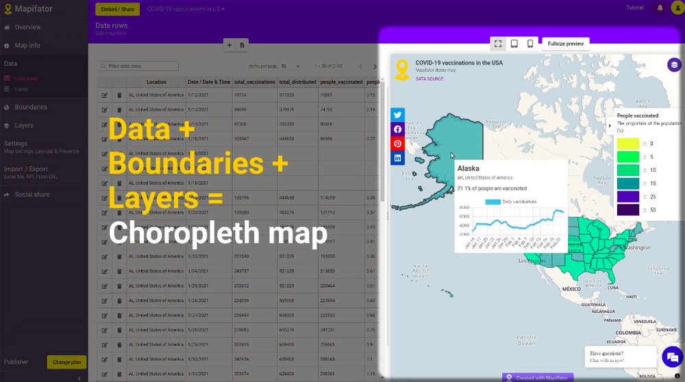 Choropleth map editor tutorial