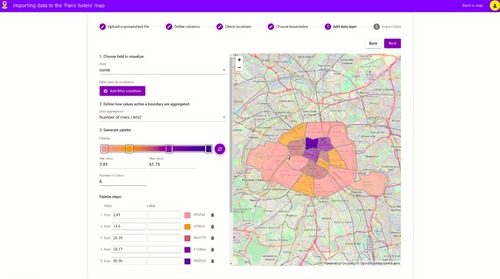 Create a choropleth map from an Excel or CSV file data
