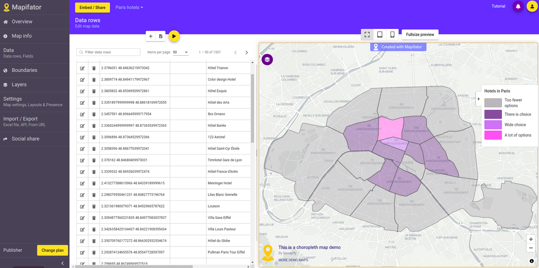 Create A Choropleth Map From An Excel Or Csv File Data