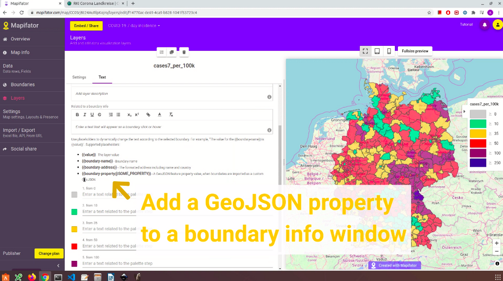 Create a choropleth live-map from GeoJSON source